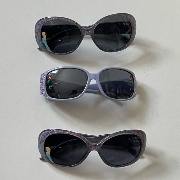 Disney | Accessories | Lot Of 3 Disney Girls Sunglasses Frozen Elsa ...